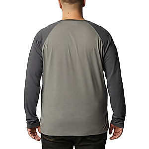 Columbia Men's Thistletown Hills Raglan Tee, City Grey Heather/Shark Heather, Medium