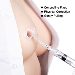 Men Women Nipple Puller Inverter Nipples Aspirator Nipple Suckers Corrector Retraction Device Set Kit Nipple Suckers for Pleasure Nipple Suction Tubes nipple corrector