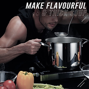 Ciwete Stainless Steel Pots and Pans Set 10 Piece, Kitchen Cookware Set with Nonstick Frying Pans and Glass Lids, Induction Cookware Set, Including 2 Saucepans, Sauté pan, 2 Frying Pans, Stock Pot