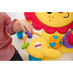 Fisher-Price Baby & Toddler Toy Musical Lion Walker Push Along with Lights Sounds & Developmental Activities for Ages 6+ Months