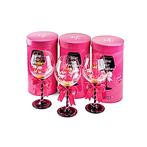 Happy Retirement Party Wine Glass for Women | Fun Gift Idea for Retired Female Coworker, Colleague, Best Friend, Mom, Teacher, Doctor, Boss | Funny 23 oz Cocktail Glass Present for Woman