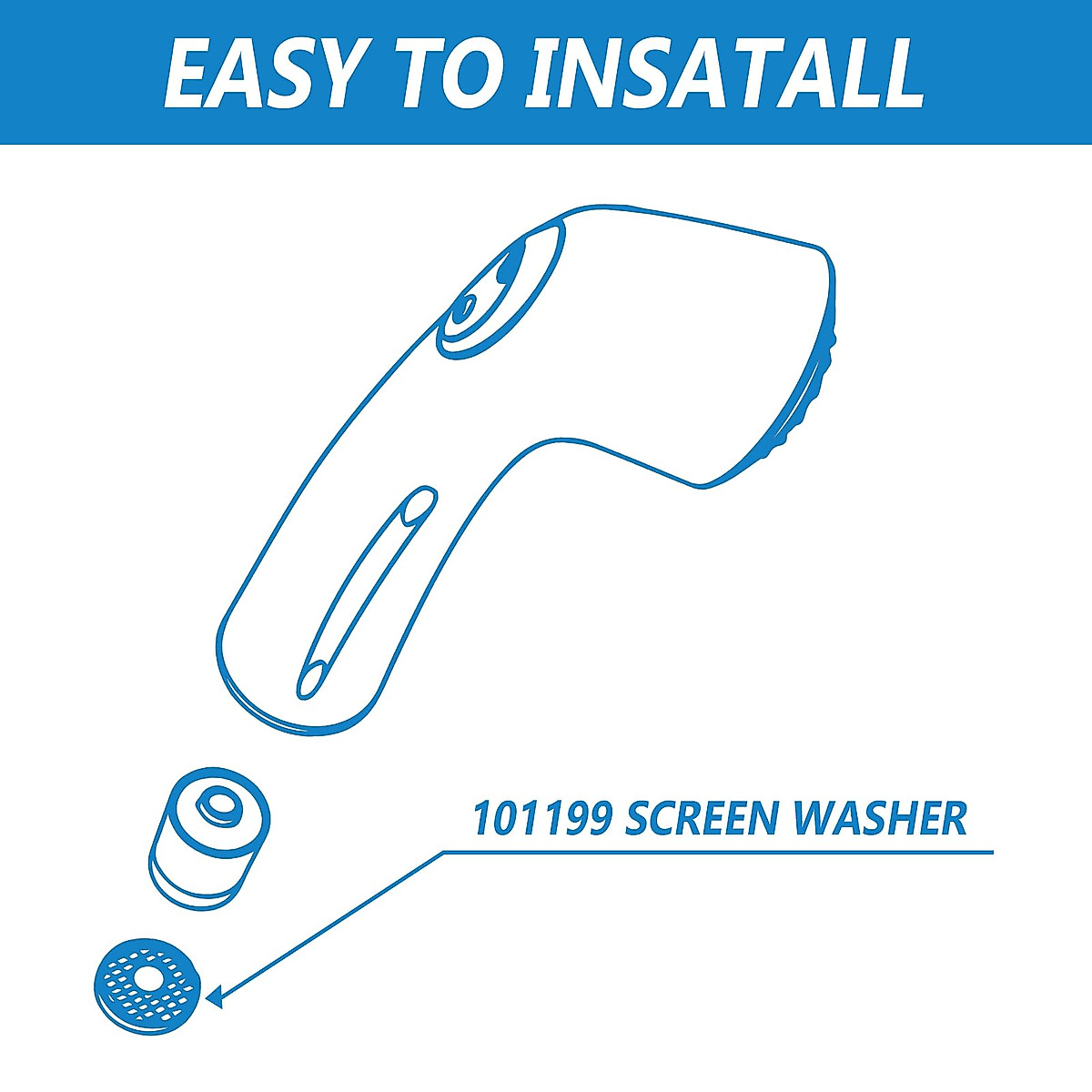 101199 Screen Washer Fit for Moen pullout spout Hose Pullout Spout Faucet (2 Pcs)