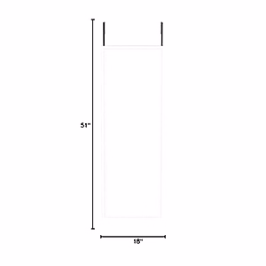 NeuType Full Body Mirror with Lights, 51"x18" LED Mirror Full Length, Full Length Mirror with LED Lights, Wall Mounted Door Hanging Mirror, Dressing Mirror for Bedroom Living Room, Silver