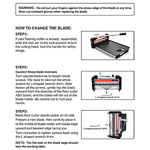 NLBFOU 18" Flooring & Siding Replacement Blade - for NLBFOU 18" Laminate Floor Cutter and Vinyl Floor Cutter
