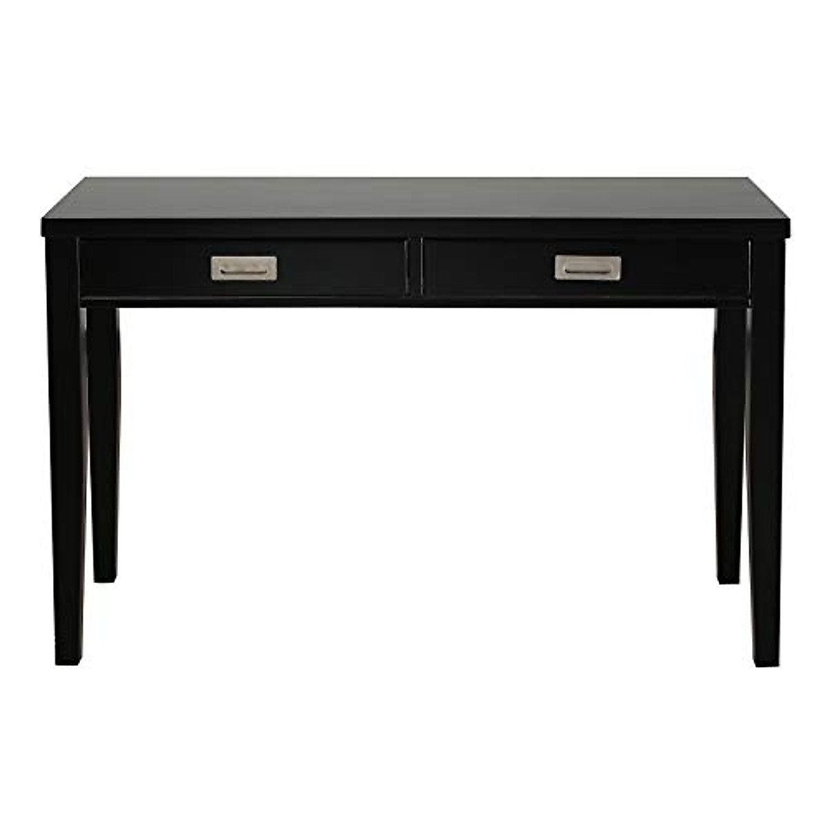 Amazon Brand – Stone & Beam Modern Home Office Writing Desk with Recessed Metal Handles, 48"W, Black