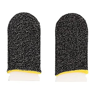 SALUTUY Game Control Sleeves, Comfortable Lightweight and Portable Game Finger Sleeves Wear-Resistant and Breathable for Mobile Game for Family