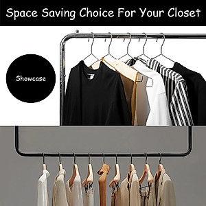 Extra Wide Wire Hangers for Plus Size Clothes, 19 Inch Stainless Steel Plus Size Hangers Ideal for XL, XXL Shirts, Coats, Dresses, Etc. Silver. 10pk.