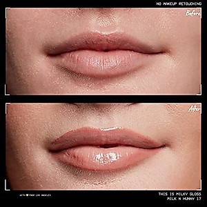 NYX PROFESSIONAL MAKEUP This Is Milky Gloss, Lip Gloss with 12 Hour Hydration, Vegan - Milk & Hunny (Honey Nude)