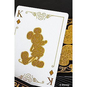 Bicycle Disney Mickey Mouse Inspired Black and Gold Playing Cards