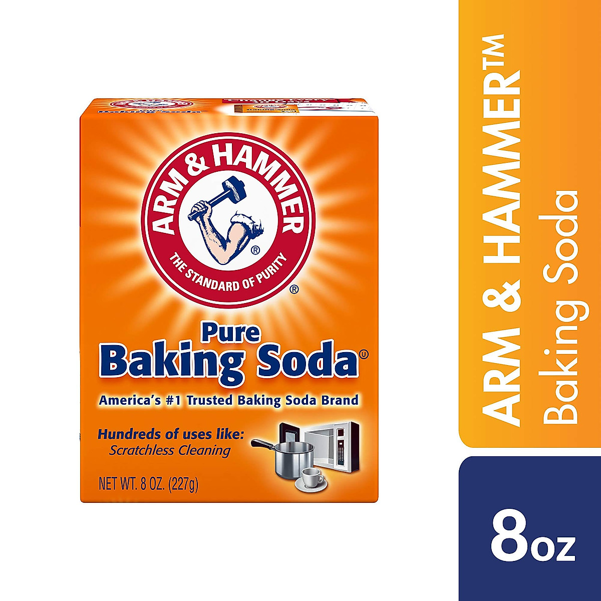 Arm & Hammer Pure Baking Soda, 8oz, Pack of 2