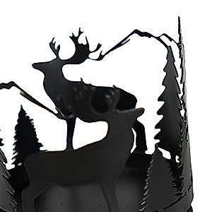 Bothyi Votive Candle Holder, Metal Candlestick, Romantic Decorative Candelabra Candle Stand for Dining Table Party Wedding Decor Gift, Deer