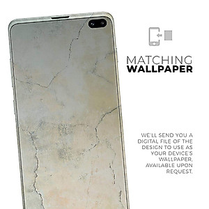 DesignSkinz Rustic Cracked Textured Surface V3 Protective Vinyl Decal Wrap Skin Cover Compatible with The Samsung Galaxy S20 (Screen Trim & Back Glass Skin)