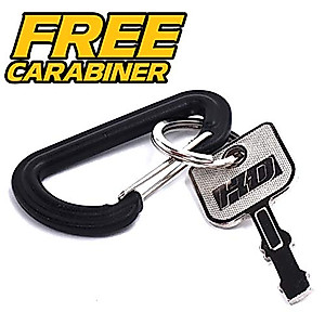 HD Switch Starter Ignition Key Switch Replaces AYP, Husqvarna, Craftsman, Sears, Poulan Lawn Mower Rider 193350, 532193350 with 2 Keys & Free Carabiner
