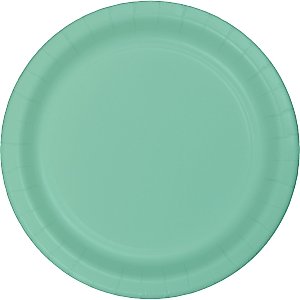 Creative Converting 318894 24 Count Paper Lunch Plate, 7", Fresh Mint