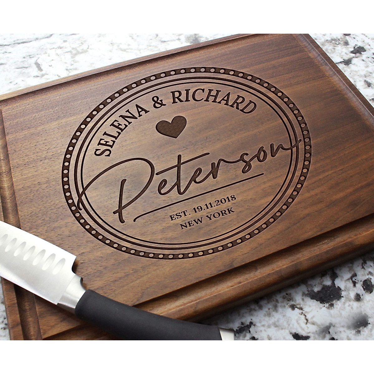 Personalized Cutting Board Custom Mr Mrs Cutting Board Wood Engraved Cutting Board