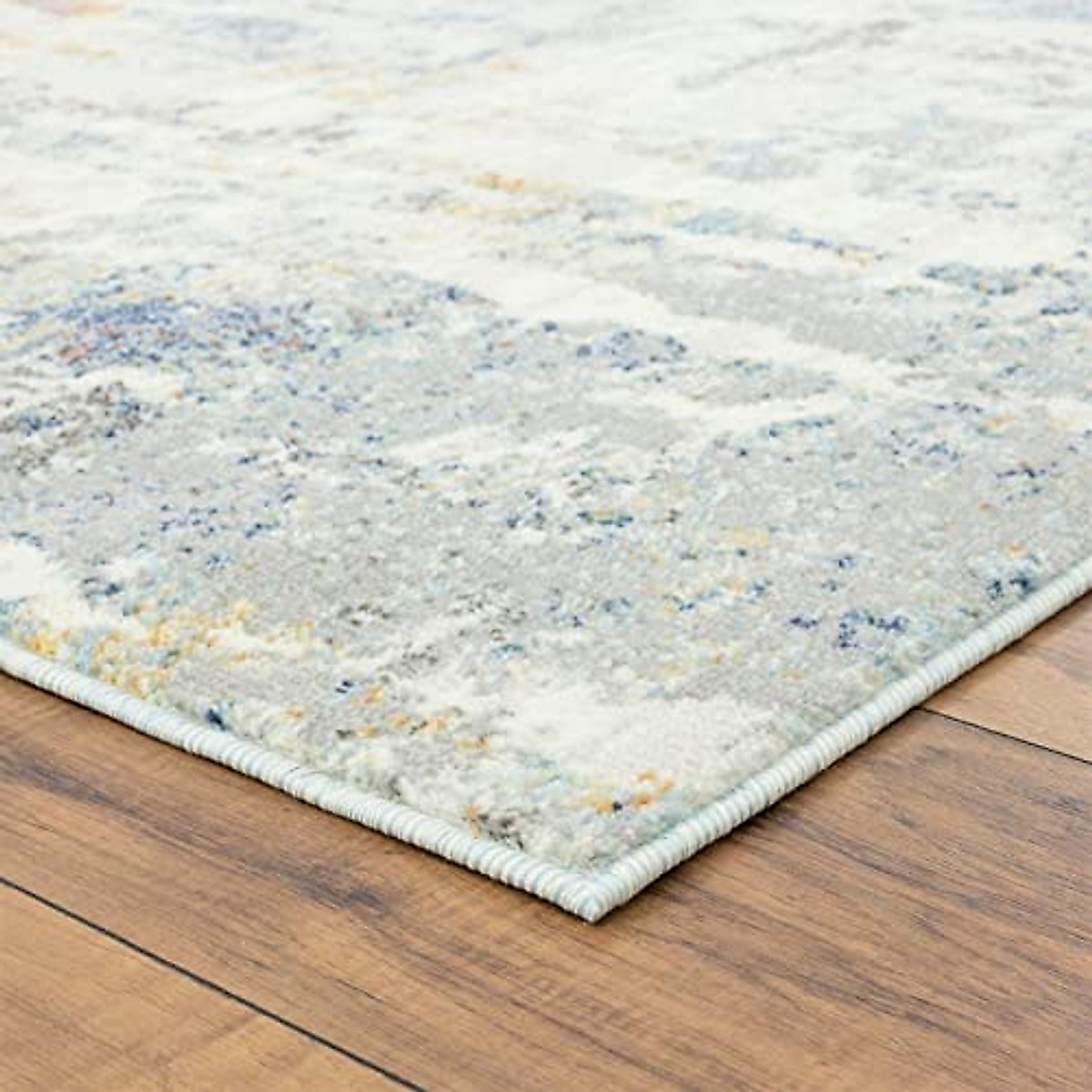 LUXE WEAVERS Artistic Distressed Multi 5x7 Abstract Area Rug, Stain Resistant Carpet