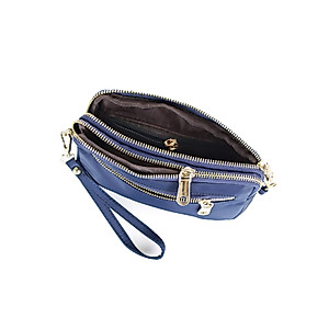 22Tote Small Lightweight Nylon Crossbody Bag (Navy)