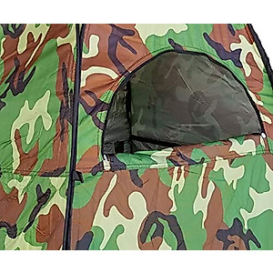 BookishBunny Camouflage Portable Camping Toilet Privacy Shower Changing Room Pop up Tent (Camo)