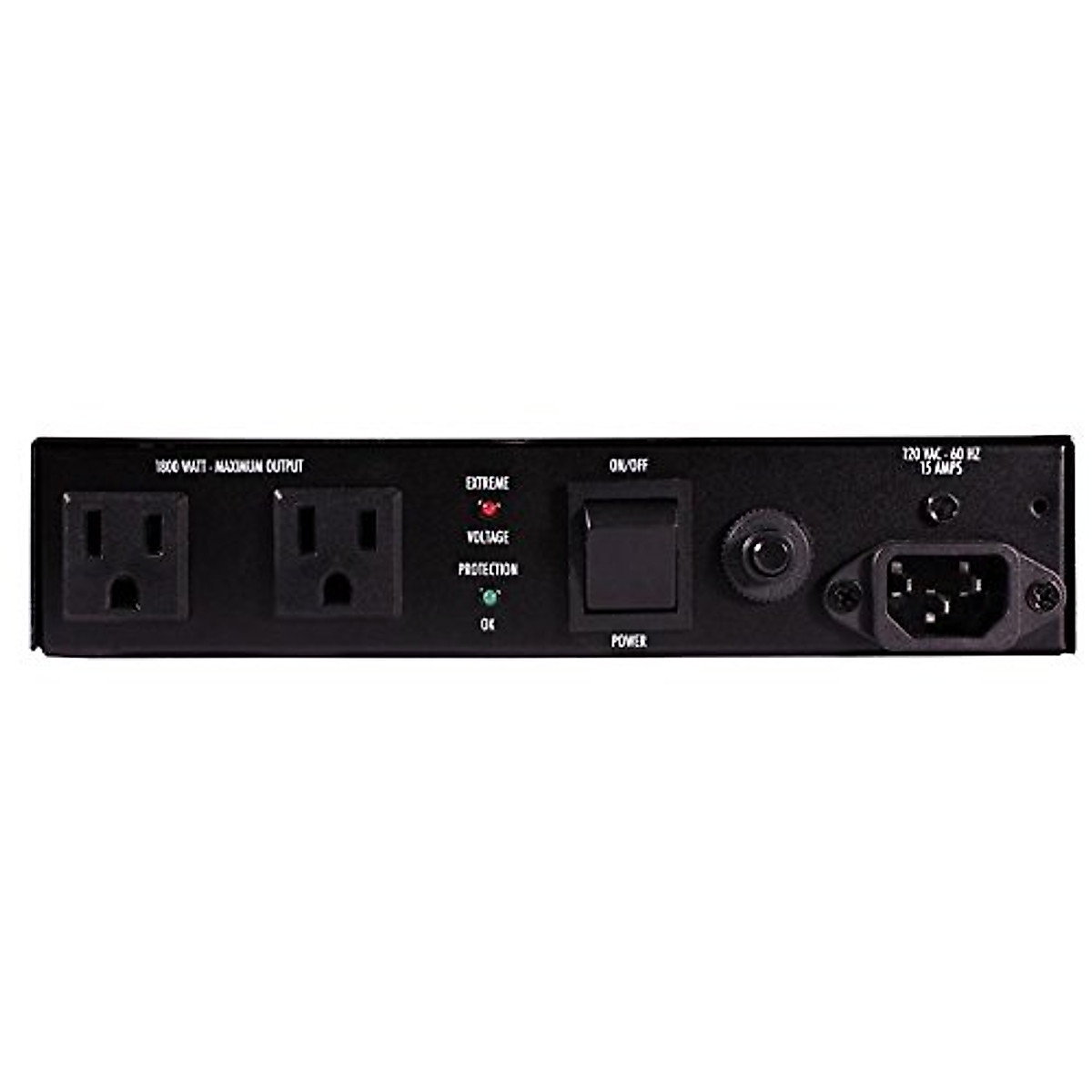 Furman AC-215A Compact Power Conditioner with Auto-Resetting Voltage Protection - Black