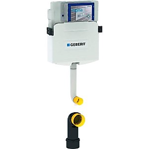 Geberit Sigma 109302005 Flush-Mounted Cistern 12 cm 1 Dual Flow/Flush-Stop Flush for Front Actuation/Flush Arc Plucked