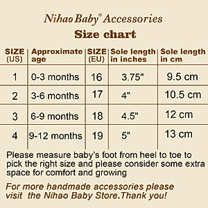 Nihao Baby Girl Baptism Shoes for Baby Girl Newborn A-2-white Shoes Lace Mary-Jane-Flats 0-3 Months