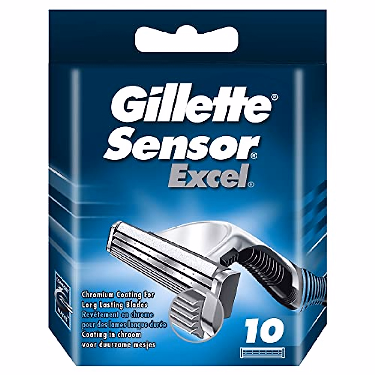 Gillette Sensor Excel Razor Blades for Men Pack of 10 Blades