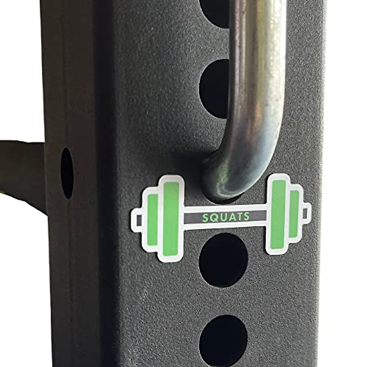 Power Rack Lifting Labels - Magnetic Squat Rack Home Gym Accessories for Bench Press, Squat, Overhead Press, and More (Squats)