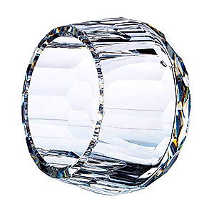 DONOUCLS Crystal Candy Dish Tiny Hand-Cut Small Decorative Bowl H2.4 x W3.2 for Home Decor