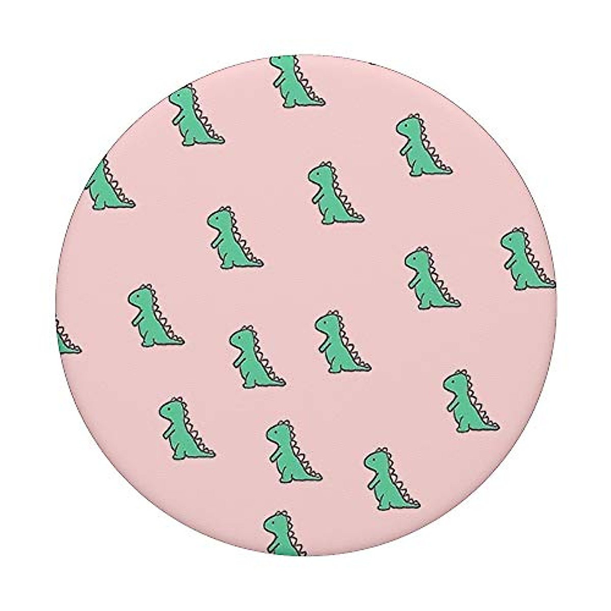Cute Dinosaur Green Baby Dino TRex In Pink For Women & Girls PopSockets Swappable PopGrip