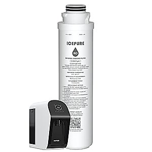 ICEPURE CTR-W2 RO Filter Replacement Cartridge, Replacement for Countertop Reverse Osmosis Water Filtration System, Purify Tap Water, Remove 99.99% PFAS&PFOA&PFOS，12-24 Months (1 Pack)