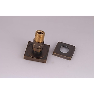 Cascada Modern Solid Brass 16-Nozzle Square Body Spray Jets Shower (Antique Brass)