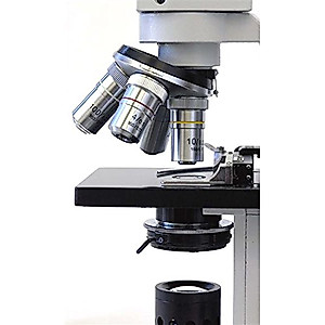 AmScope D120-MS Dual-View Compound Monocular Microscope, 40X-1000X Magnification, Brightfield, 1.25 NA Abbe Condenser, Mechanical Stage