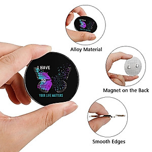 Suicide Prevention Awareness Fridge Magnet Refrigerator Sticker Novelty Collection Home Office Gift Decorative Magnets