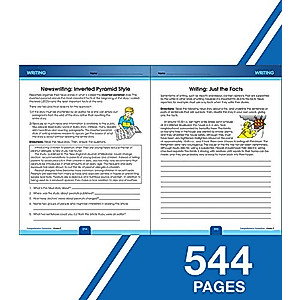 Carson Dellosa Comprehensive Curriculum of Basic Skills 5th Grade Workbooks All Subjects for Ages 10-11, Math, Reading Comprehension, Writing, Grammar, Geometry and More, Grade 5 Workbooks (544 pgs)