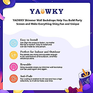 Gold Shimmer Wall Backdrop,24 Pcs Square Sequin Wall Panels Birthday Wedding Backdrop Bachelorette Party Decoration, Wall Decor for Christmas Photo Backdrops Anniversary Engagement Graduation