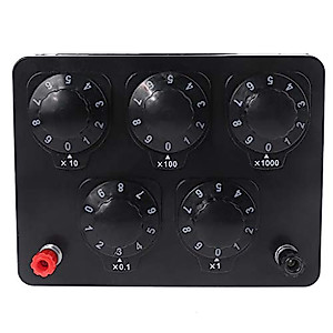 HELYZQ 0-9999.9 Ohm Variable Resistance Box Decade Resistor Experimental Equipment for Physical School Teaching