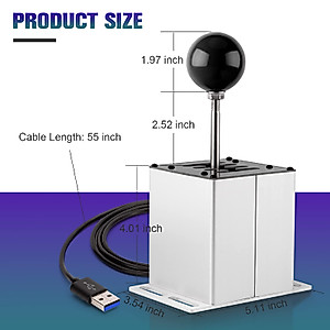 aikeec USB Simulator Shifter for ATS ETS Dust WRC Sim Racing Games H Gear shifter for Logitech G29 G27 G25 G920 T300RS/GT Steering Wheel PC Windows 7+R