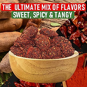 Tamarindo De Frutas Con Chile, Authentic Mexican Tamarind Candy with Chili, Sweet, Tangy and Spicy. Dulce De Tamarindo 8.5 oz. Bag by Don Turinos