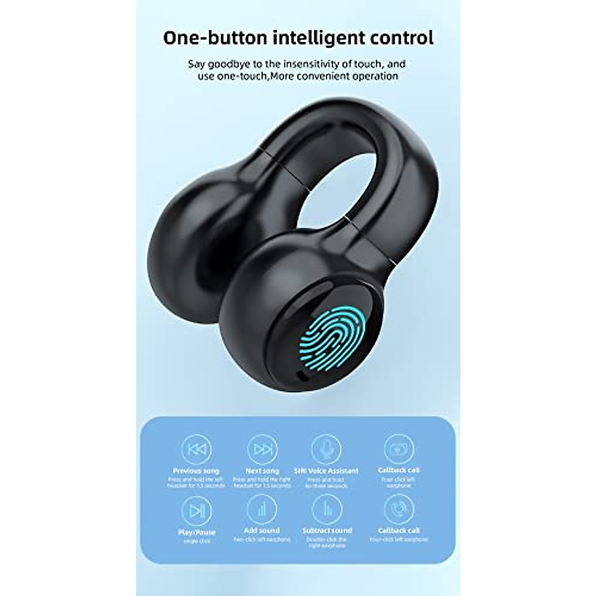 Open Ear Headphones,Sport Earbuds,Sport Headphones,Open Earbuds,Wireless Earbuds Mini for Cycling Driving, Open earplugs, Running Earbuds