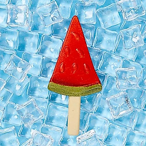 Pup Ice- Ready to Freeze at Home Dog Treats-Edible Chews for Small Breed Dogs & Puppies with Real Chicken to Keep Your Pup Cool Year Round, Fruity Lollies Watermelon Flavor, 3pcs