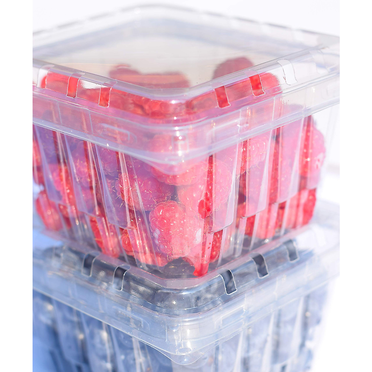 35 PACK - Plastic Berry Basket/Produce Containers - Pint Size for Blueberries, Raspberries, Strawberries