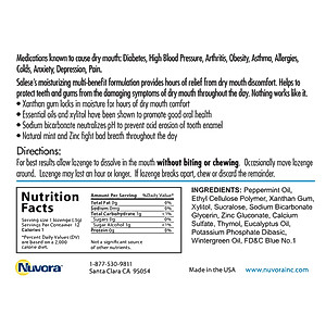 Salese Dry Mouth Relief, Xylitol, Time Release, Oral Health Lozenges, Peppermint Flavor