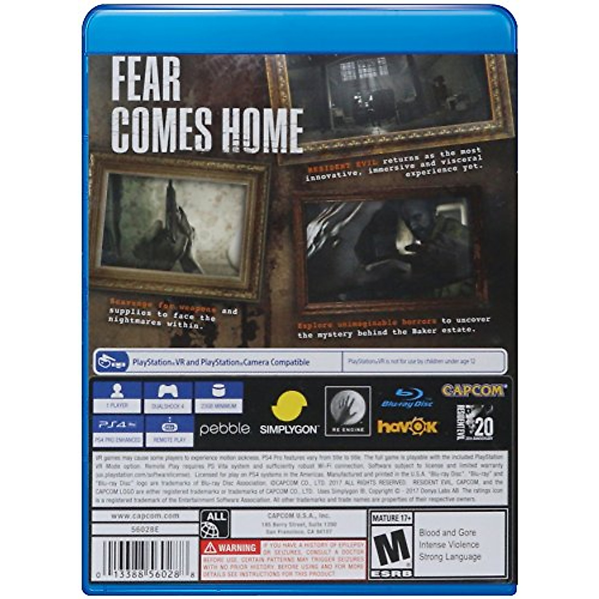 Capcom 56028 Resident Evil 7 Biohazard Ps4