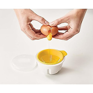 Joseph Joseph M-Poach Microwave Egg Poacher, One-size, White/Yellow