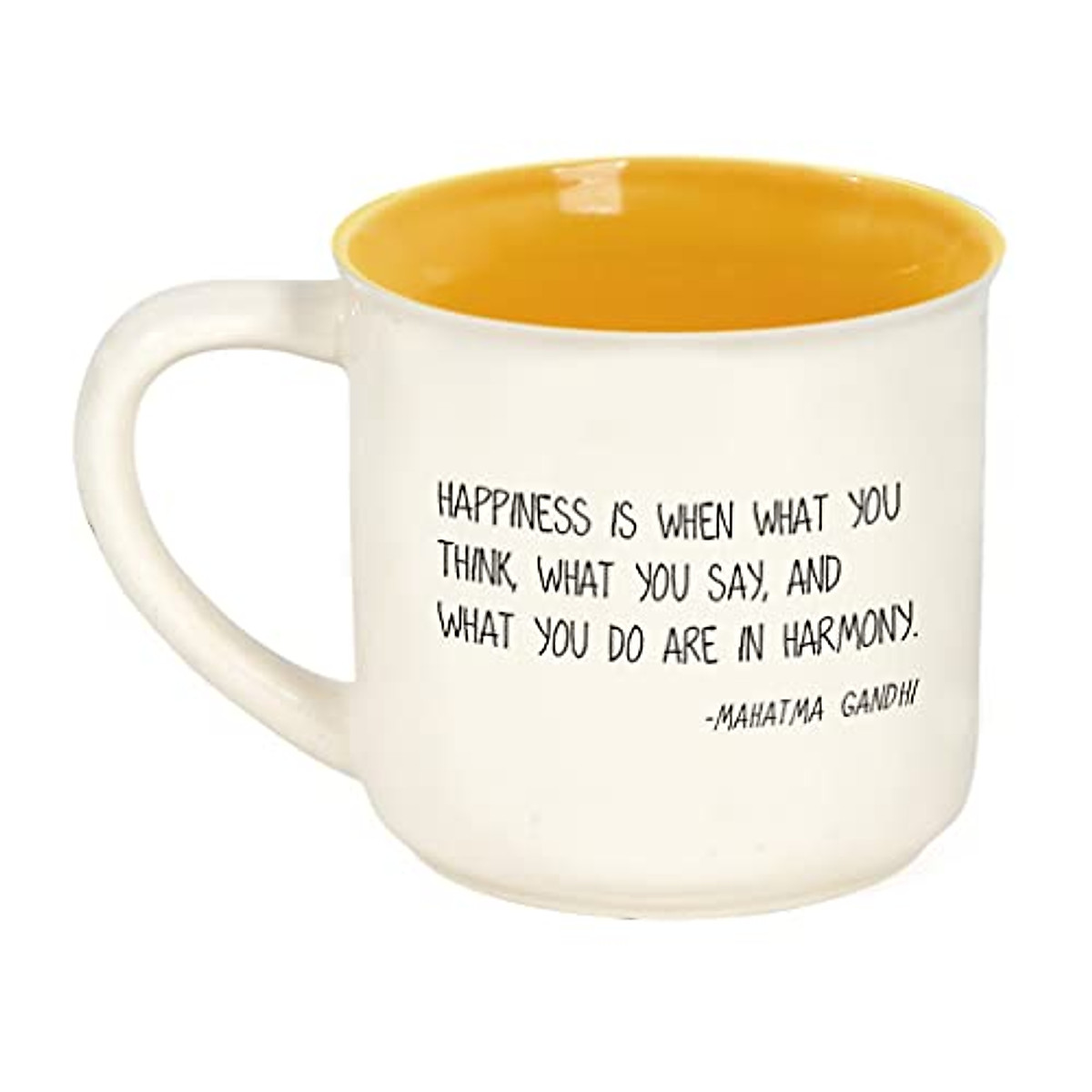 Enesco Our Name is Mud Do What Makes You Happy Camper Coffee Mug, 16 Ounce, Multicolor