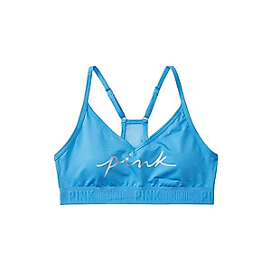 Victoria's Secret Pink Ultimate Sports Lightly Lined Bra Color Blue New (Large)