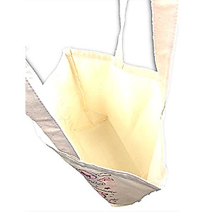 EITAI T029 Sanrio Little Twin Stars Cute Tote Bag, Shopping Bag, Kitchen Reusable Grocery Bag, 13.3 in(H) x 11.8 in(L) x 5.5 in(W), White, Pink, One Size