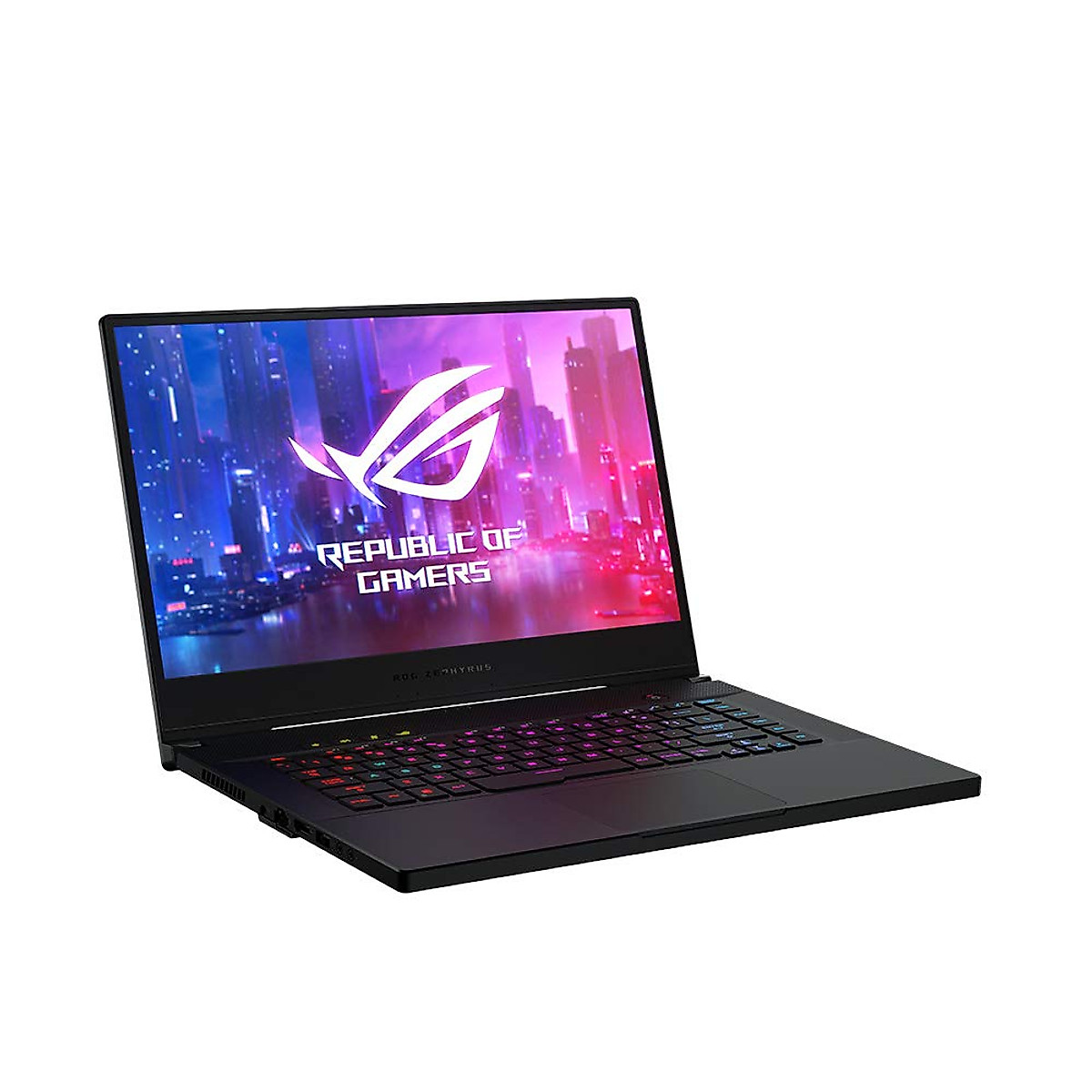 ASUS ROG Zephyrus M Thin and Portable Gaming Laptop, 15.6” 144Hz Full HD IPS, NVIDIA GeForce GTX 1660 Ti, Intel Core i7-9750H, 16GB DDR4 RAM, 512B PCIe SSD, Per-Key RGB, Windows 10 Pro, GU502GU-XB74
