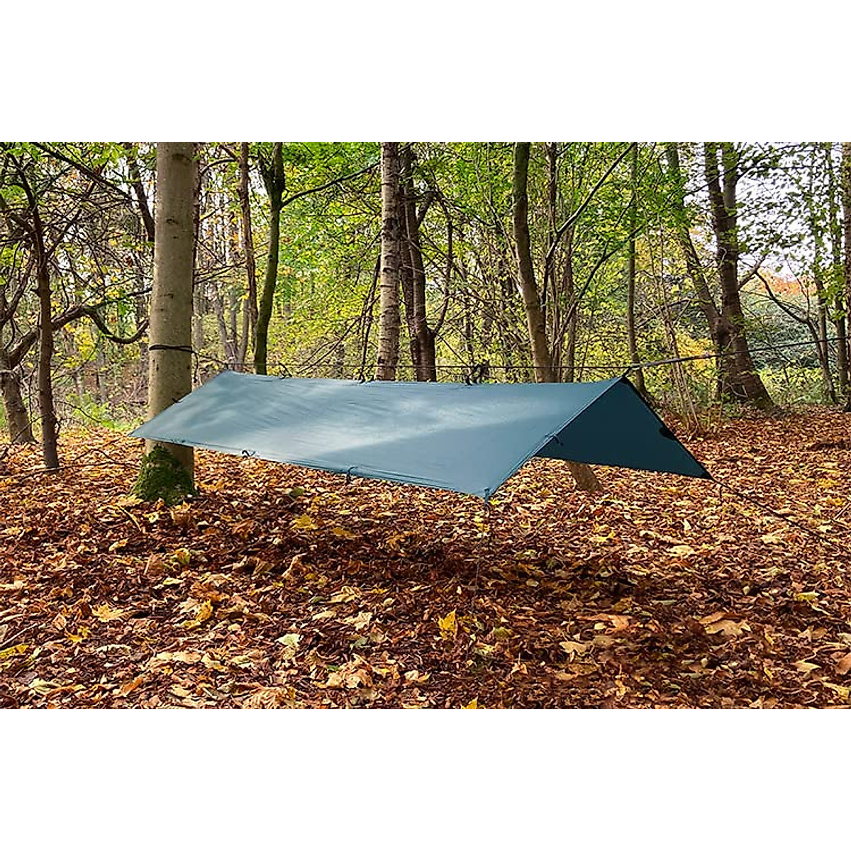 DD Hammocks - DD SuperLight Tarp S (9ft x 5ft) - 100% Waterproof Ripstop Nylon Compact Ultralight & Multifunctional Rainfly Tarp Tent Bivvi Cover for Camping Hiking Bikepacking & Day Shelter