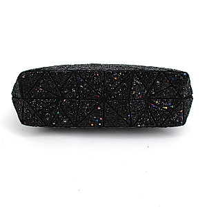 Sun Kea Geometric Shoulder Handbags Women Laser PU Cross-Body Bag Clutch Purse (Laser)